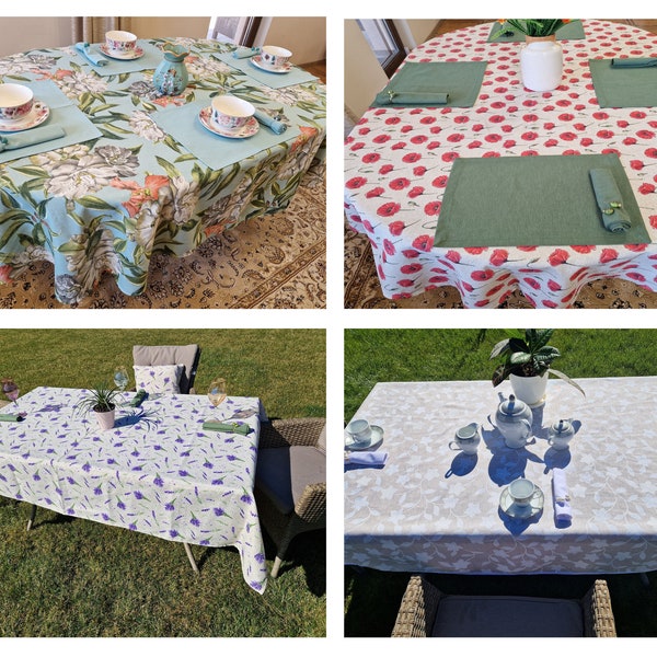 Floral Tablecloth - Etsy