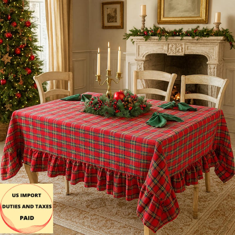 Oblong Xmas Tablecloths - Etsy