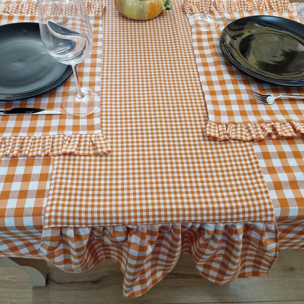 Ruffled Table Runner - Etsy