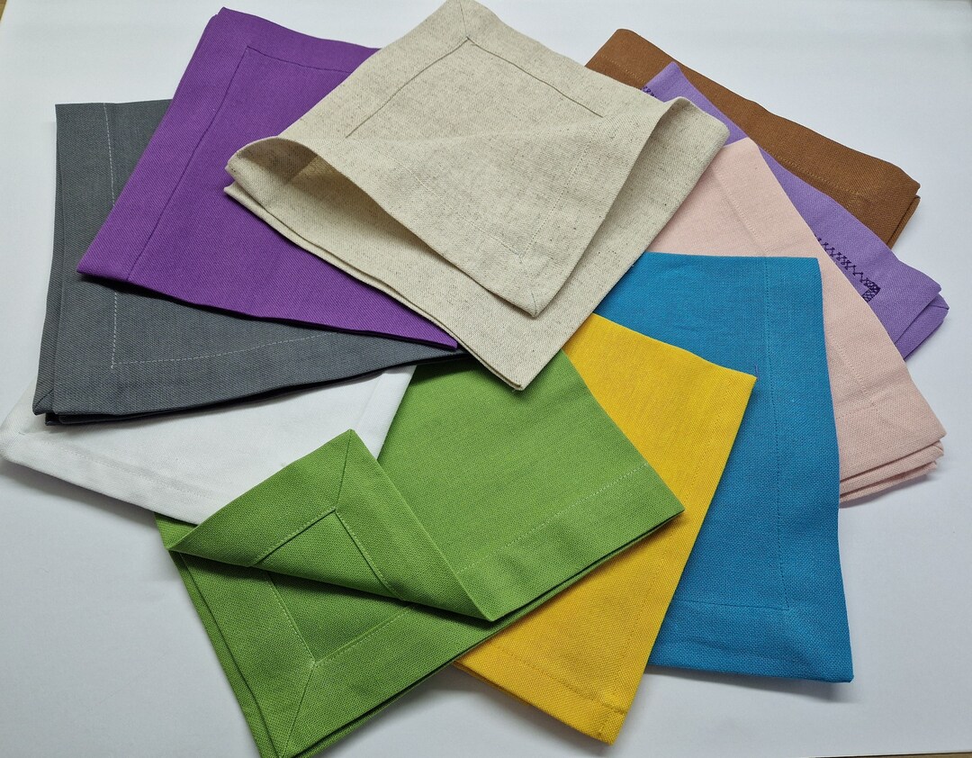 Cloth Napkin Bulk, Soft Cotton One Color Reusable Napkin, Premium ...