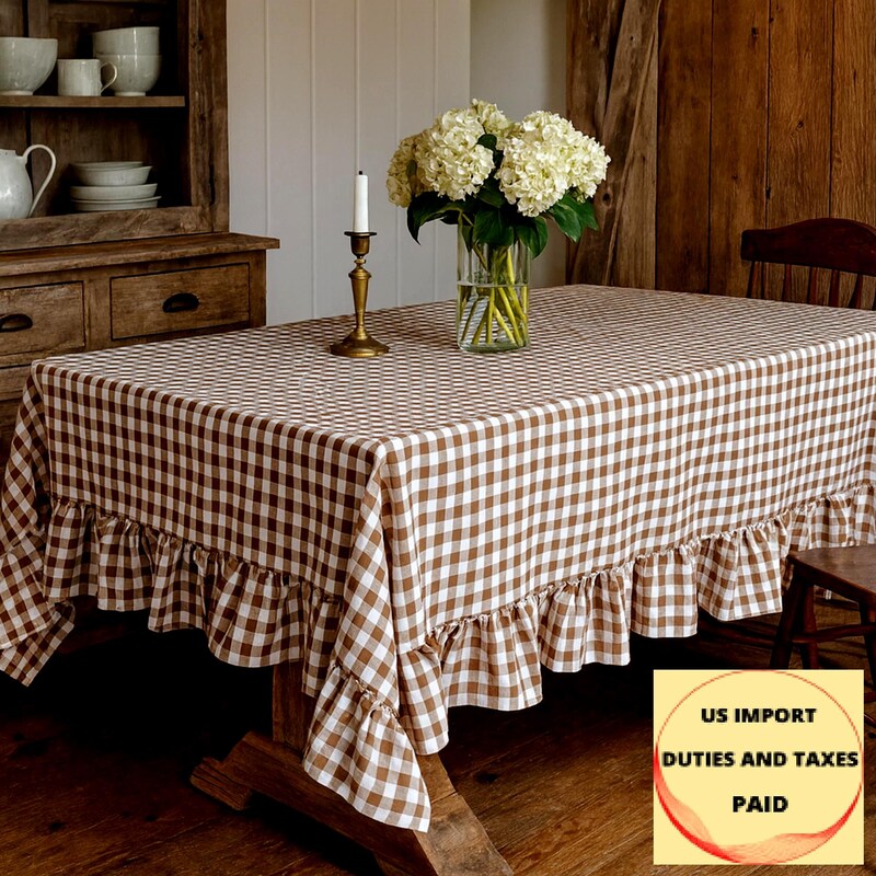 Ruffled Tablecloth - Etsy