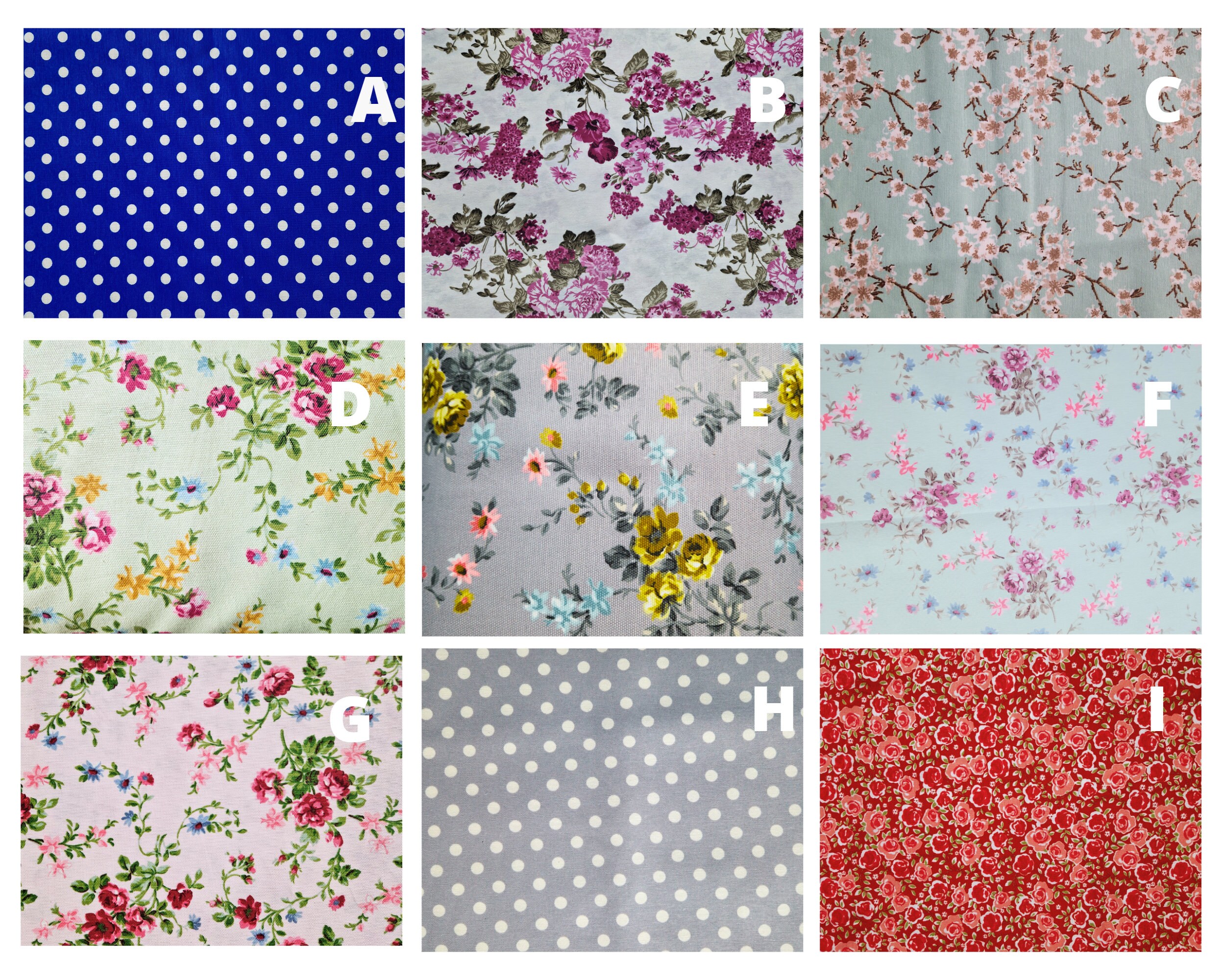 Spring Floral Fabric Placemats and Table Runner-choice of Cloth With ...
