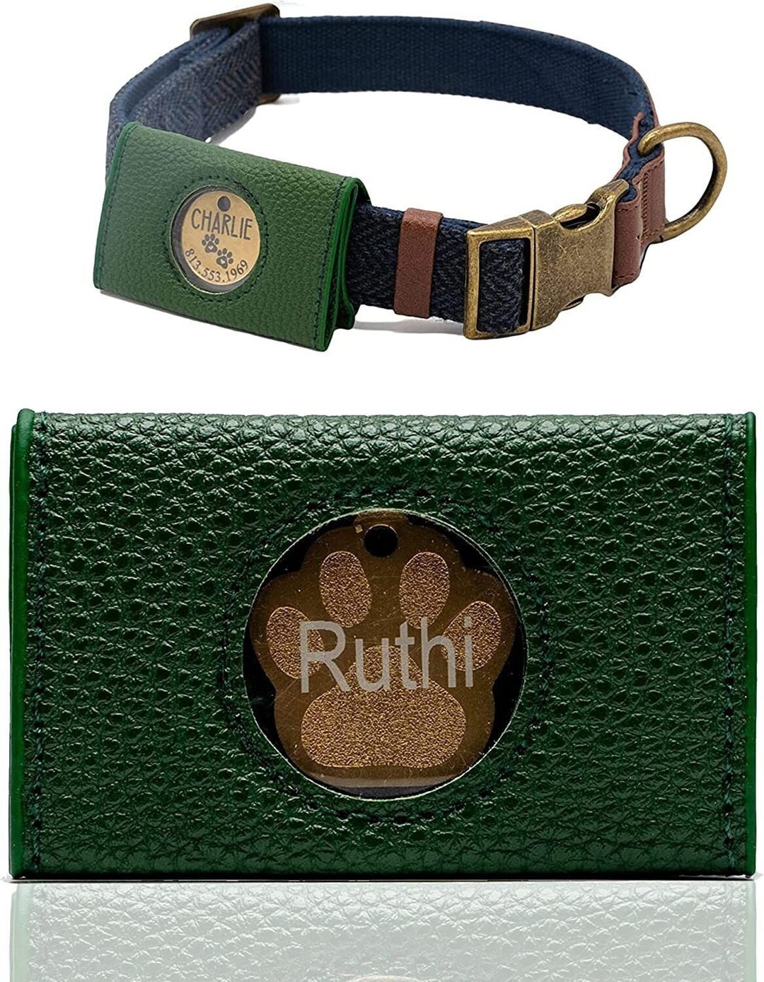 This Dog Collar Wallet Silences Your Pup's Dog ID Tag and Equip Your ...
