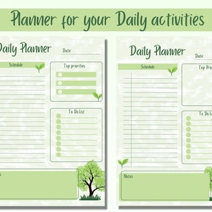 Digital Daily Planner, Printable Planner, Daily Planner, Colorful ...