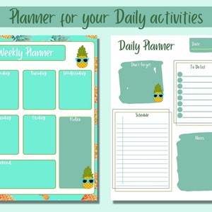 Digital Weekly Planner, Weekly Planner, Printable Planner, Digital ...
