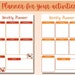 Digital Weekly Planner, Weekly Planner, Printable Planner, Cat Planner ...