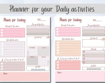 Digital Weekly Planner, Printable Planner, Weekly Planner, Daily ...