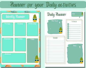 Digital Weekly Planner, Weekly Planner, Printable Planner, Digital ...