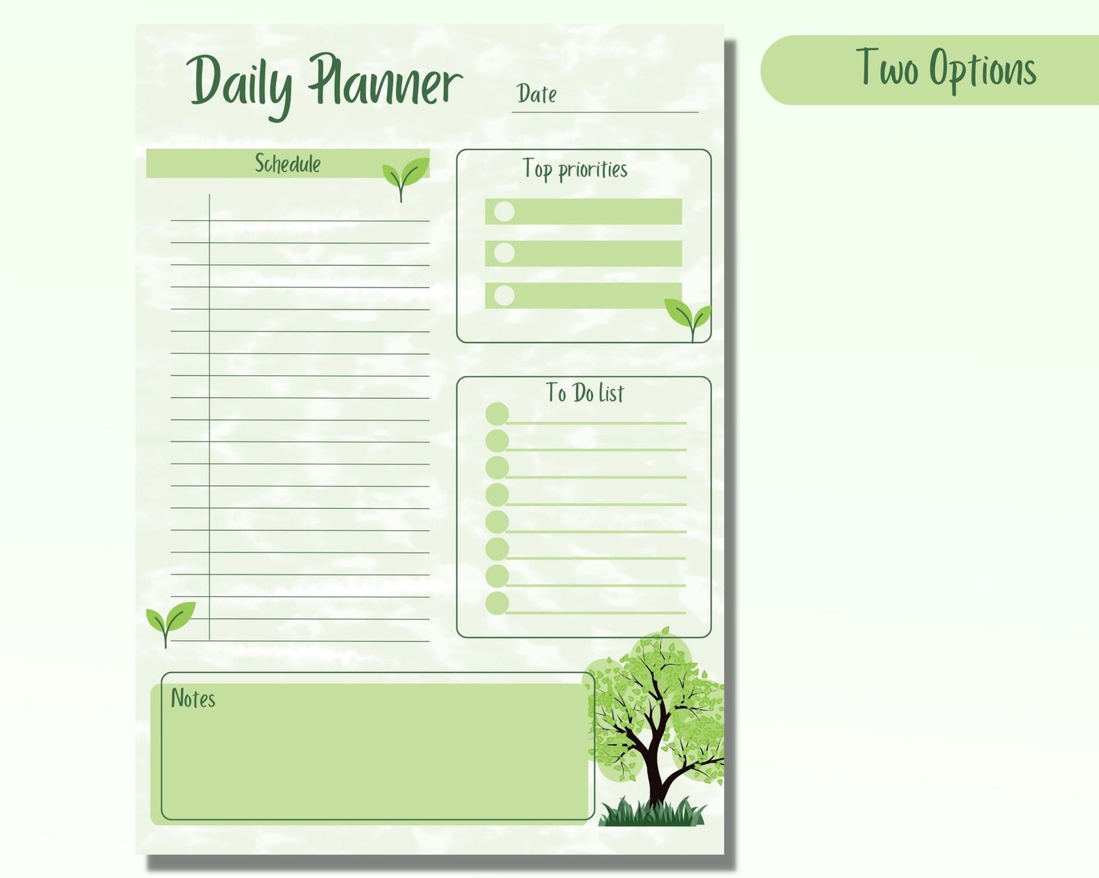 Digital Daily Planner, Printable Planner, Daily Planner, Colorful ...