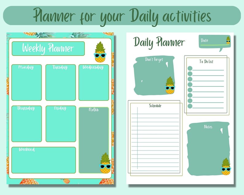 Digital Weekly Planner, Weekly Planner, Printable Planner, Digital ...