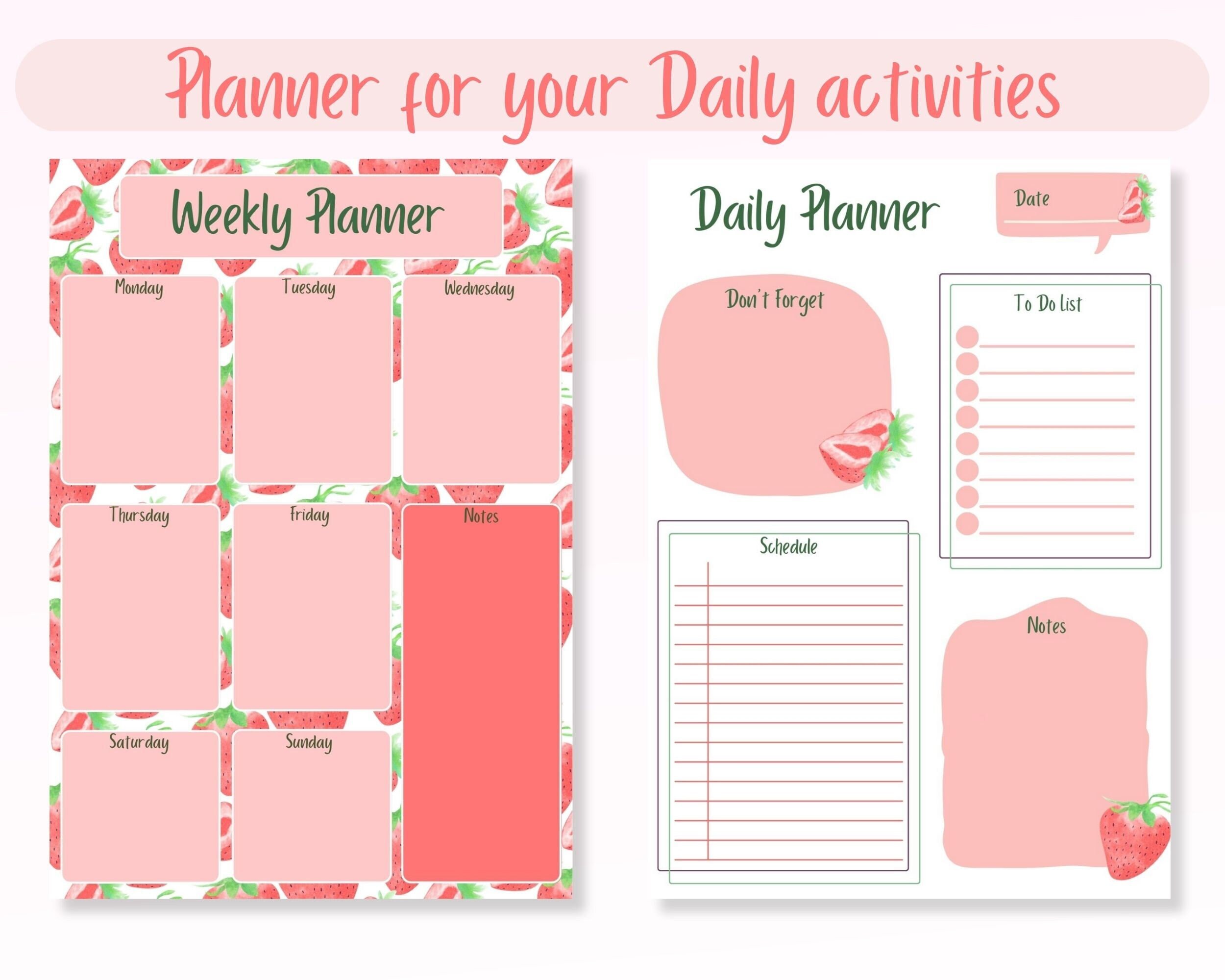 Digital Weekly Planner, Weekly Planner, Printable Planner, Digital ...