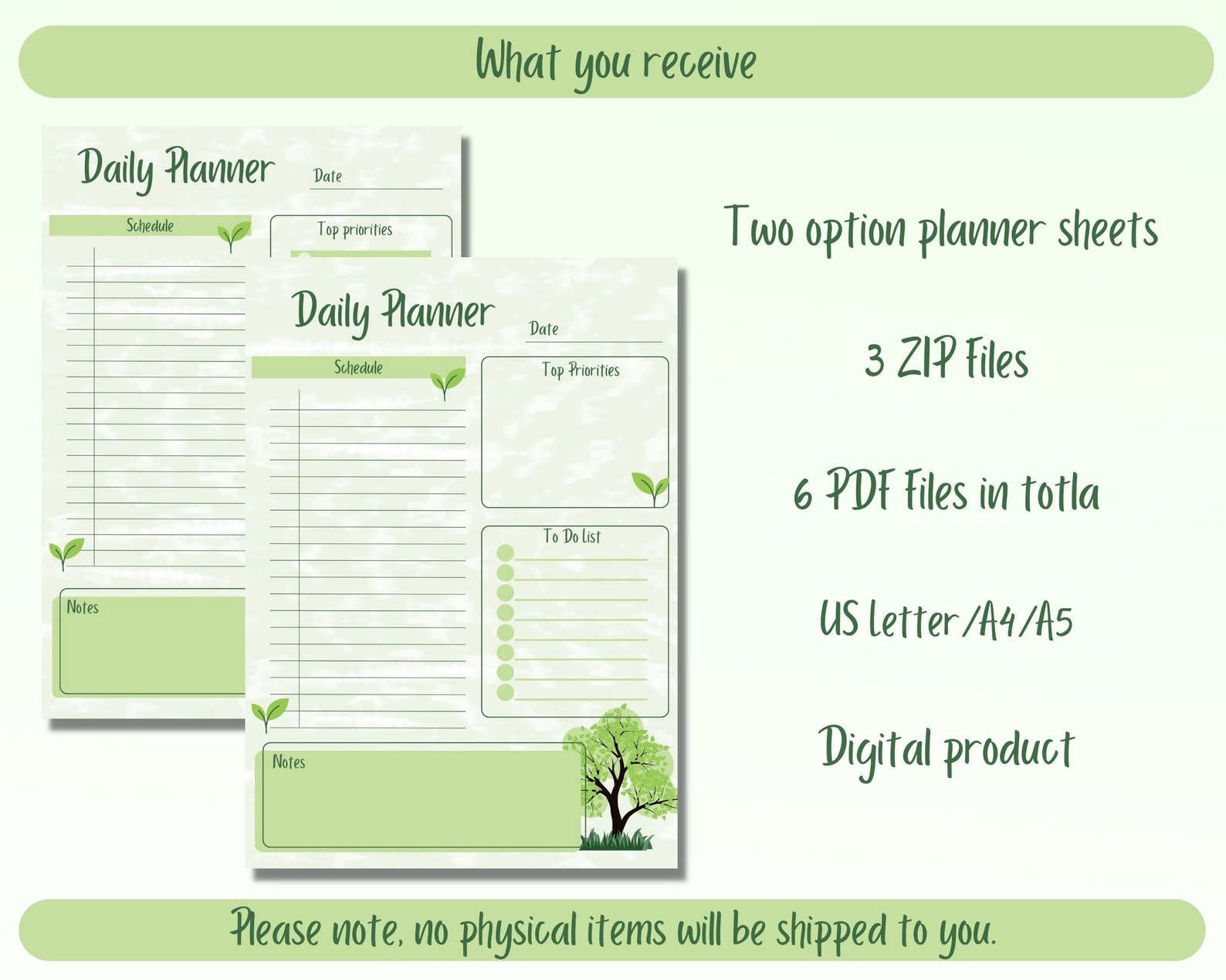 Digital Daily Planner, Printable Planner, Daily Planner, Colorful ...