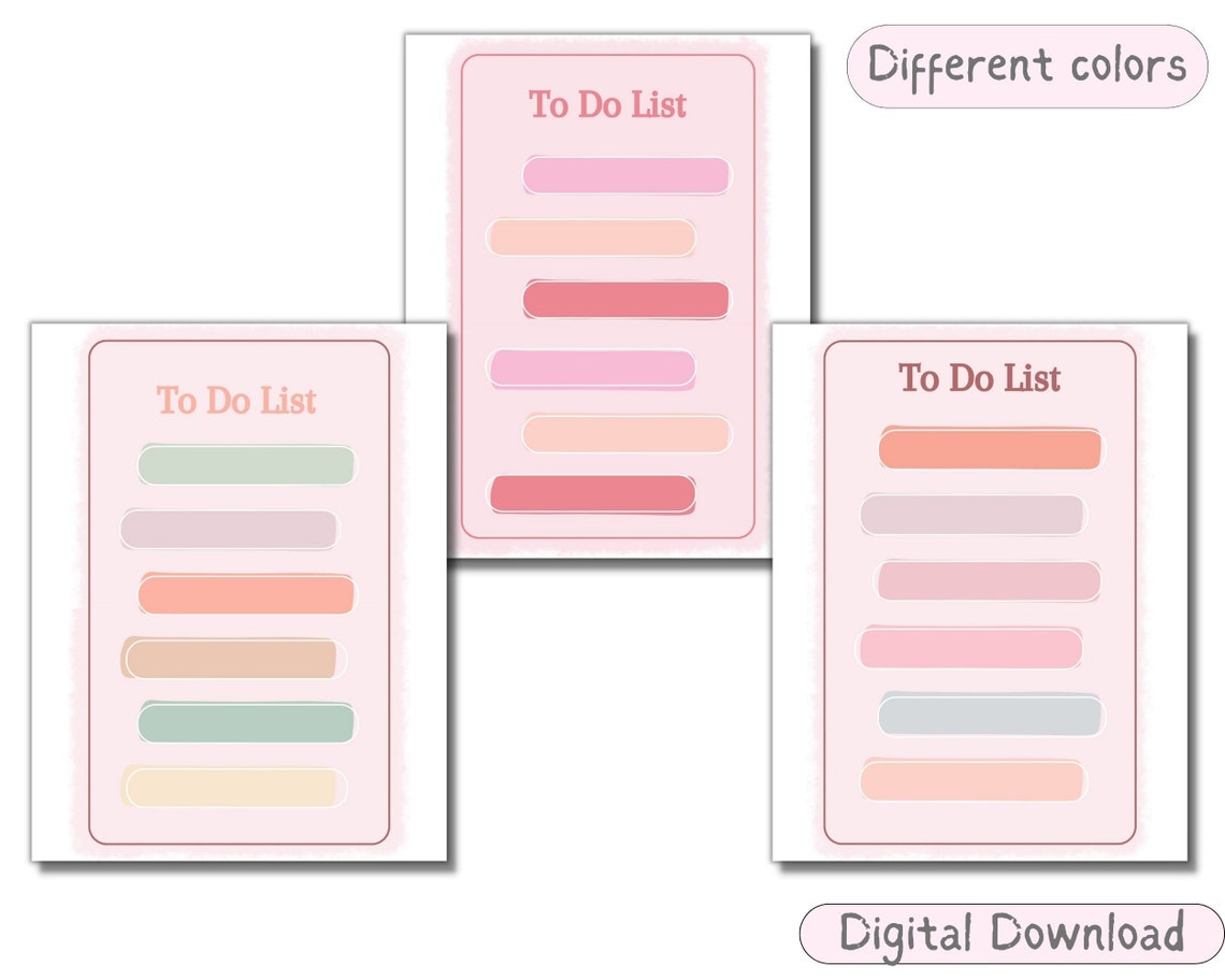 To Do List, Task Lists, Printable to Do List, Simple to Do List, Simple ...