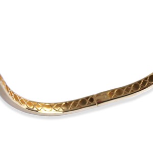 14K Gold Hinged Bangle, Square Shape Bracelet, Stackable Bracelets 14K ...