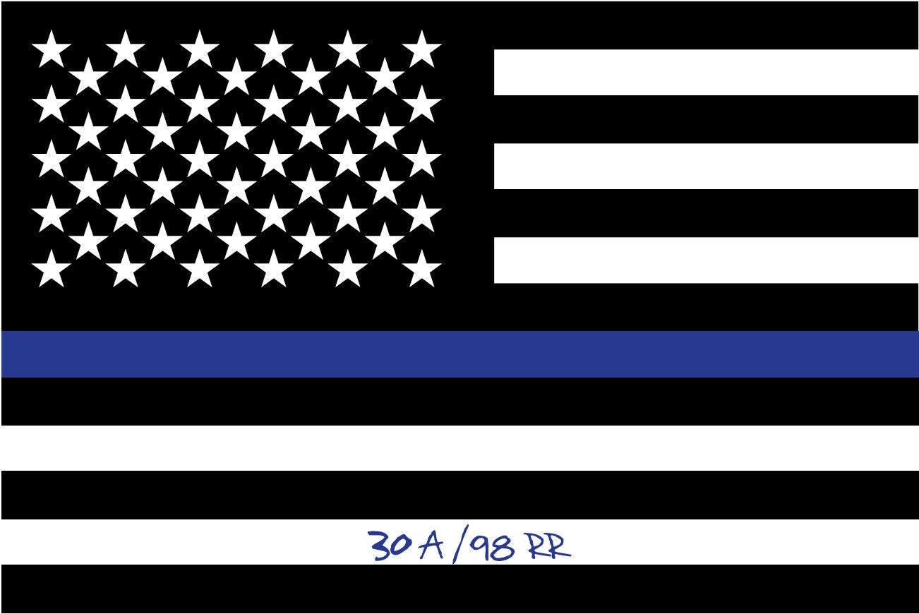 Limited Edition - 30A/98 Road Rage Sticker - Back the Blue - Etsy