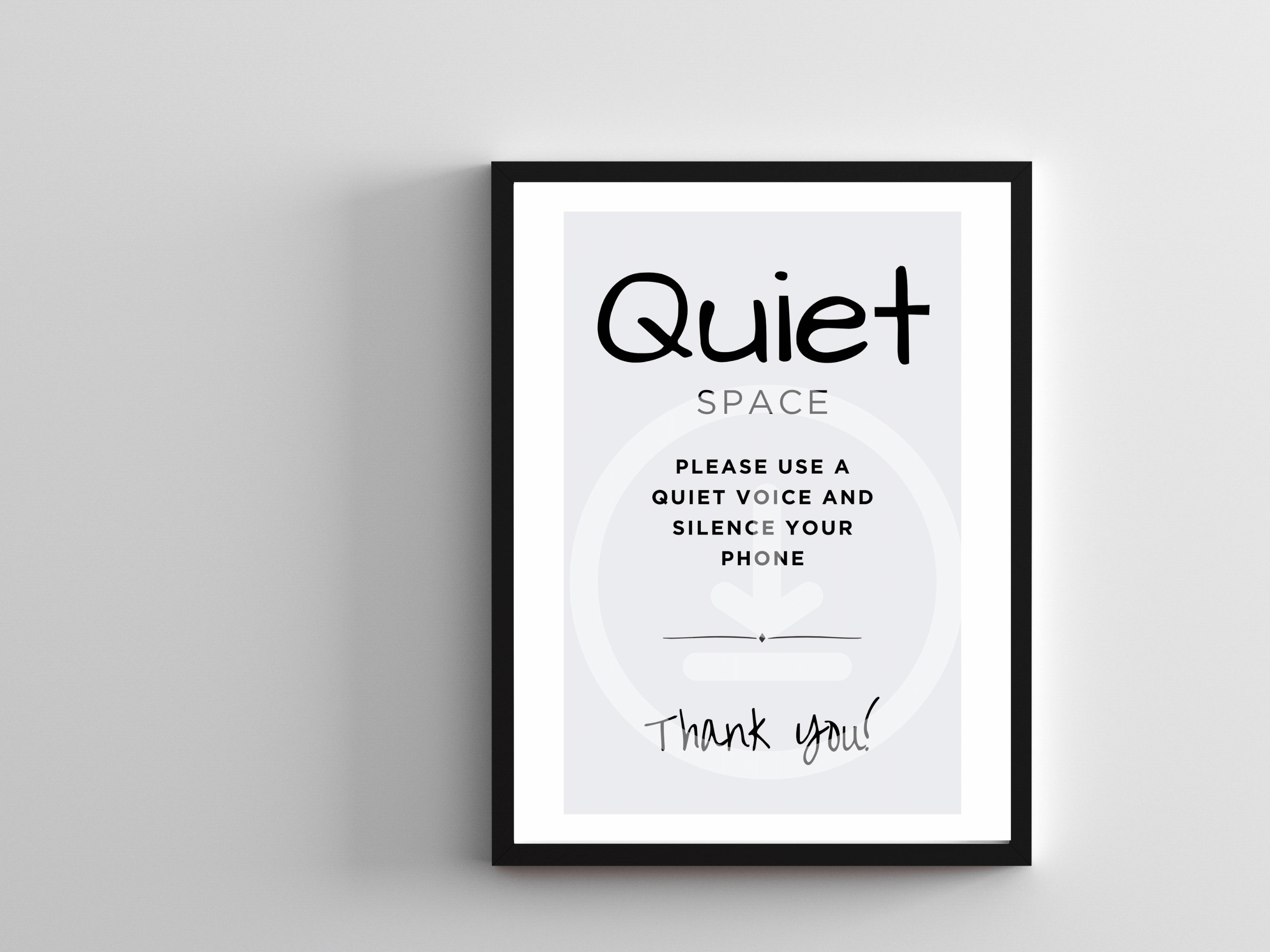 Quiet Space/room Printable Sign A4 Party Event Office - Etsy