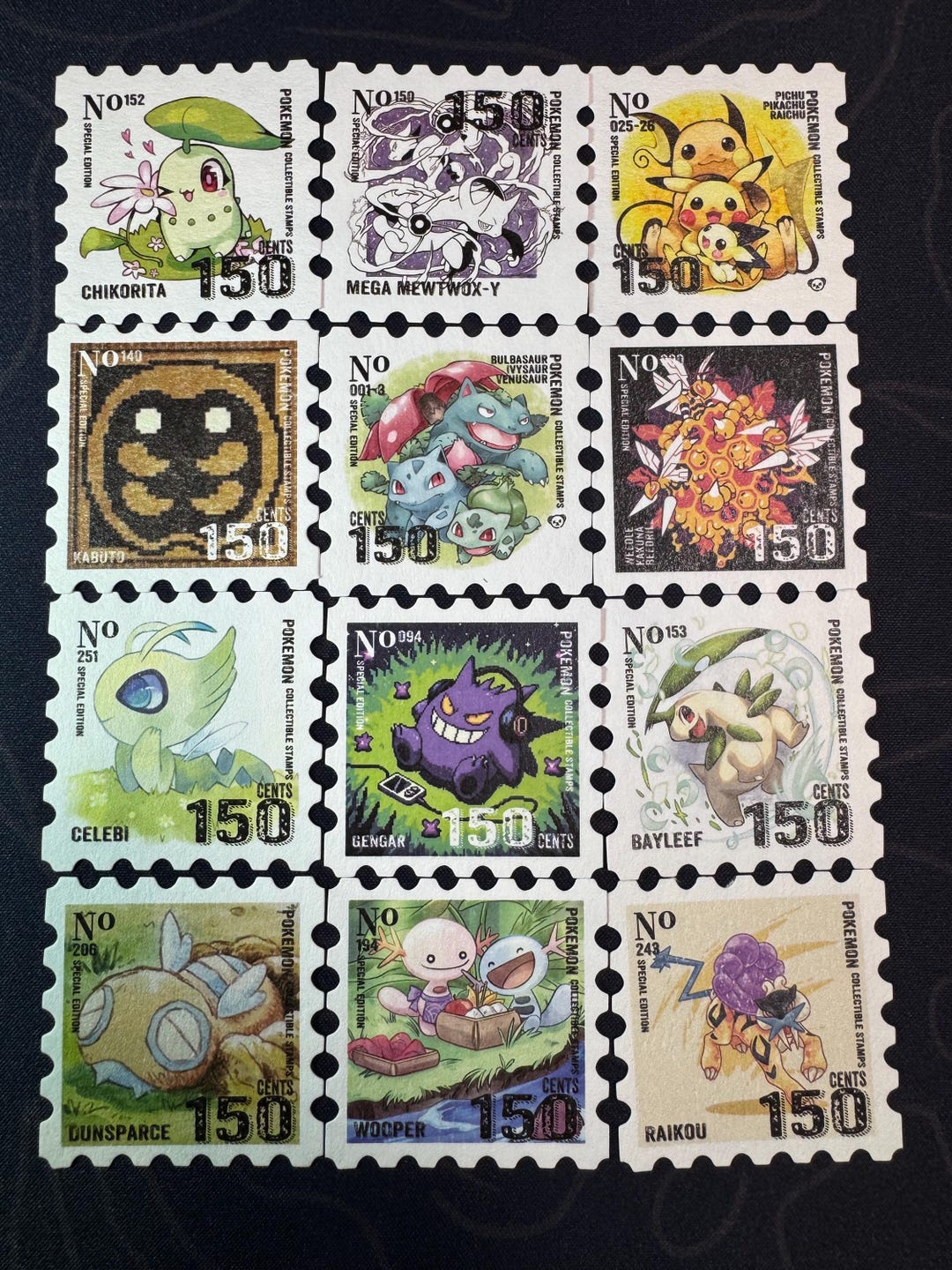 Pokémon Collector's Edition: Exclusive Woodgrain Art Stamps Set ...