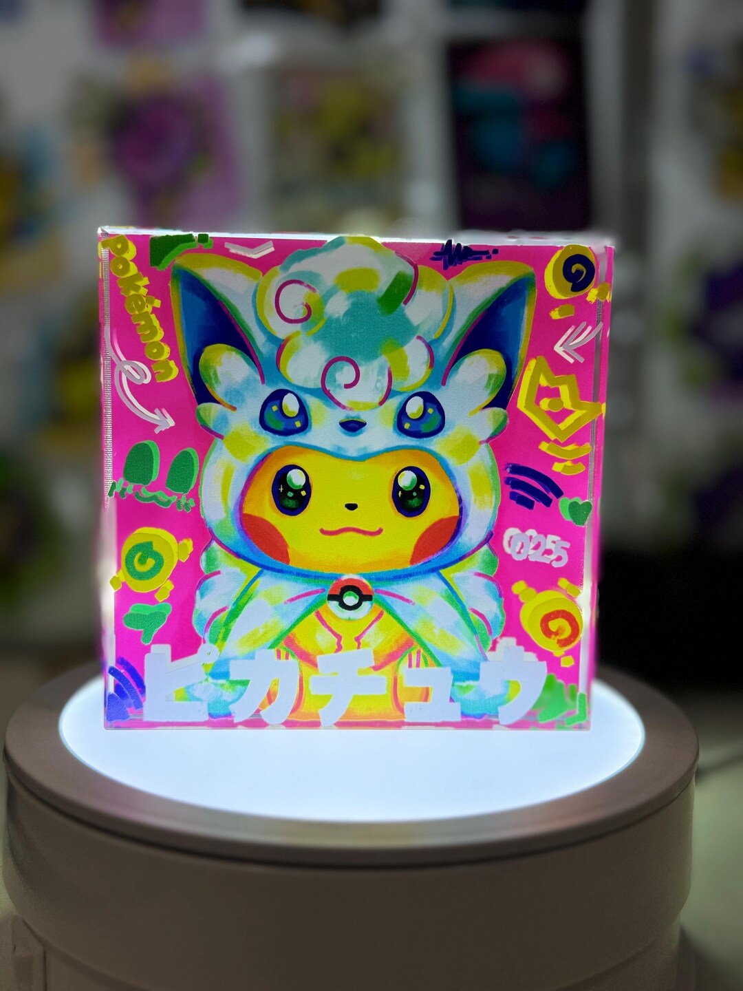 Custommade Cosplay Pikachu Pokemon Bedside Decoration Full Art Acrylic ...