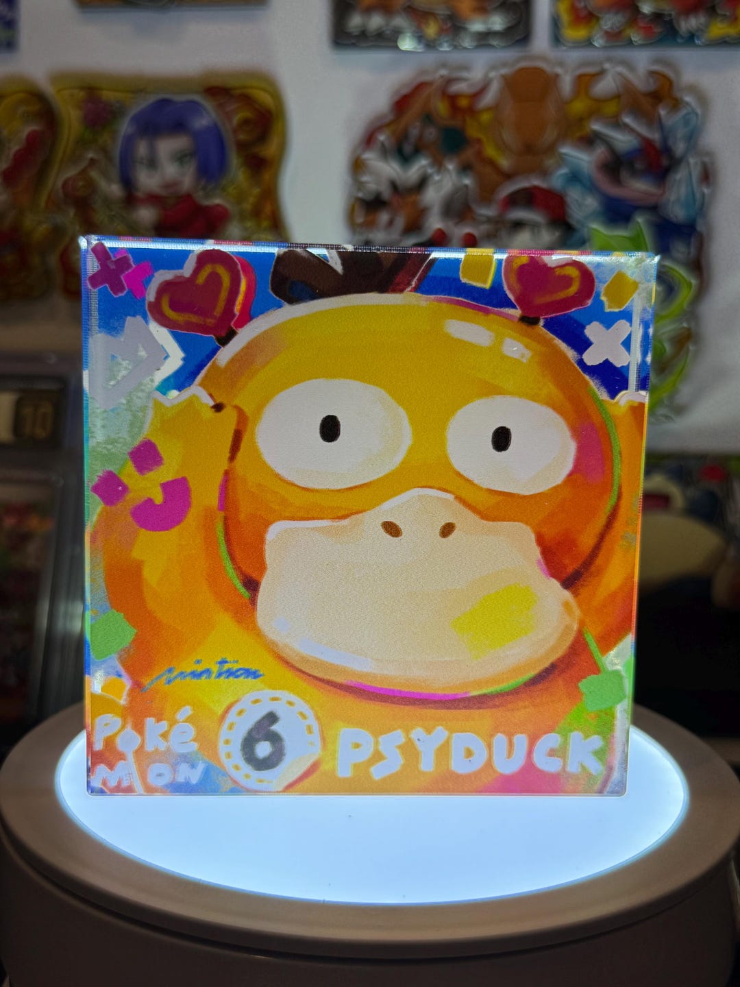 Psyduck Custommade Pokemon Crystal Acrylic Block 10cmx10cmx1.5cm-gift ...