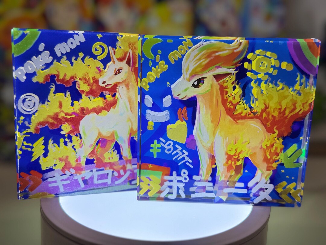Ponyta Rapidash Evolution Chain Custommade Pokemon Crystal Acrylic ...