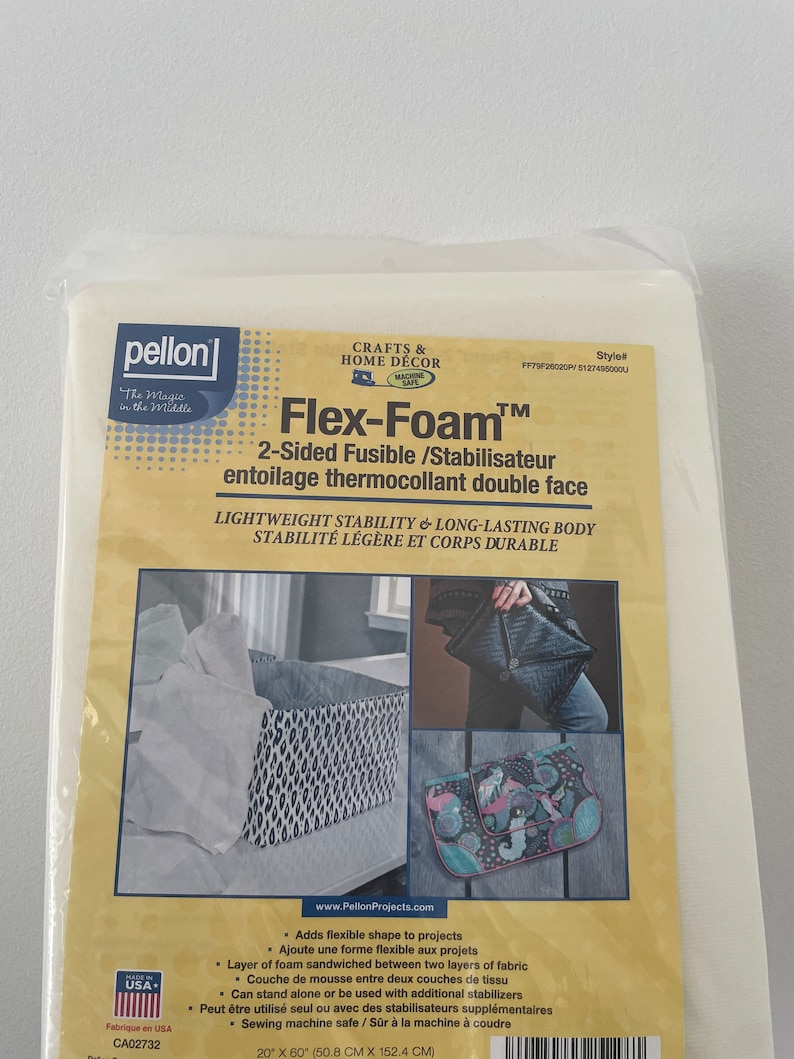 Pellon Flex Foam 2 Sided Fusible Stabilizer, Foam Padding Sewing ...