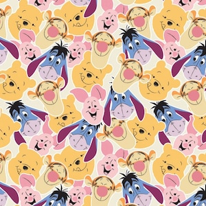 Bear Print 100% Cotton Fabric, Quilting Fabric - Etsy