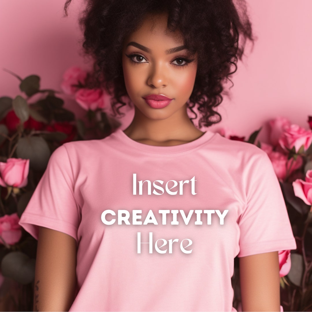 Pink BC3001 Tshirt Mockup, Pink Mock Up, Bella Canvas 3001 Mock, Pink ...