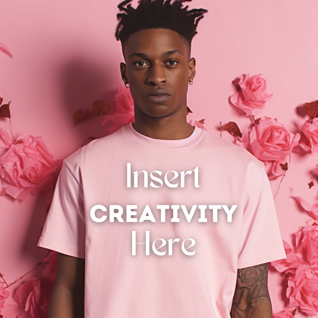 Pink Valentines BC 3001 Tshirt Mockup, Pink Mock Up, Bella Canvas 3001 ...