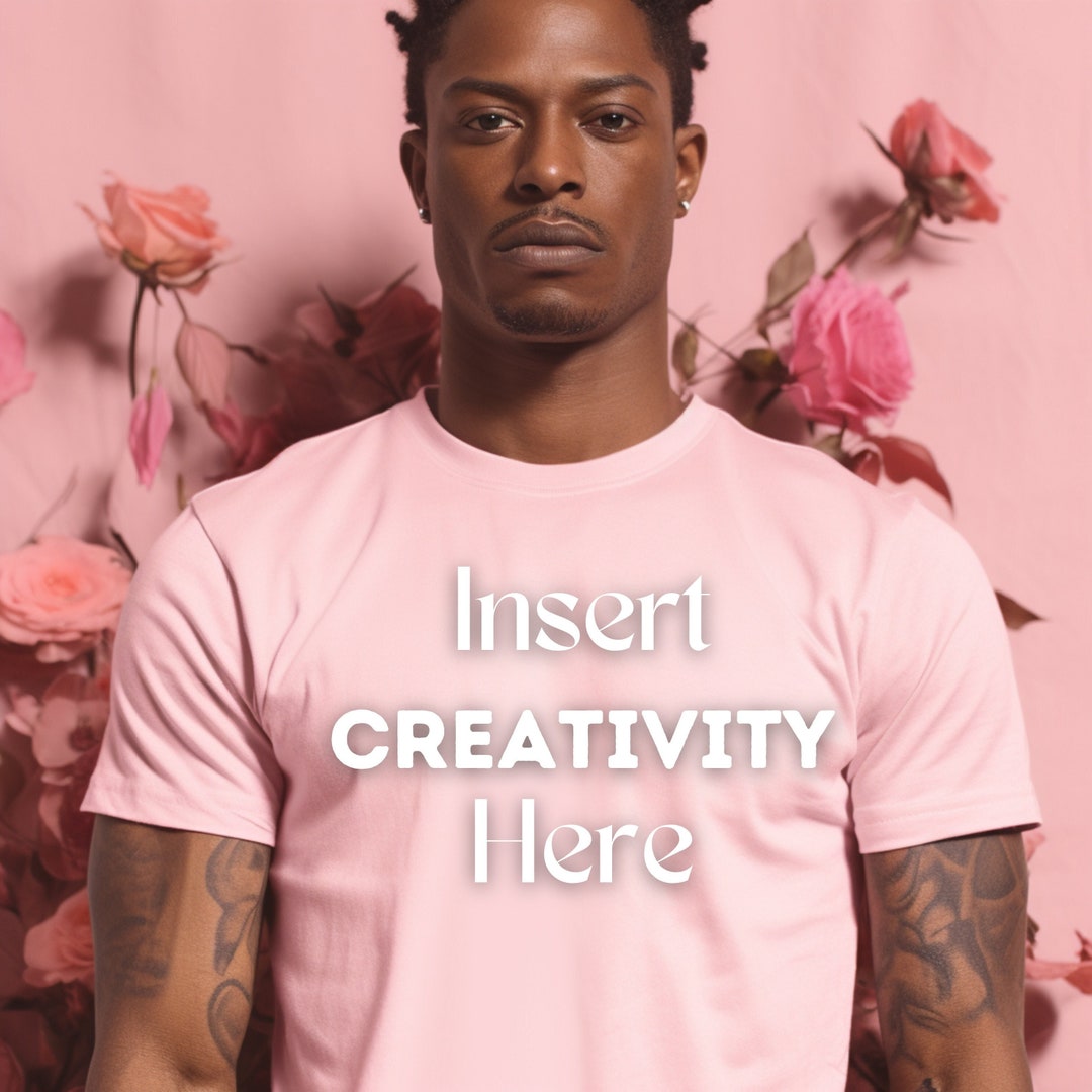 Pink BC 3001 Tshirt Mockup, Pink Mock Up, Bella Canvas 3001 Mock Up ...