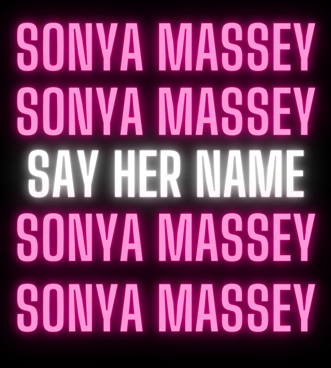 Sonya Massey Say Her Name SVG - Etsy UK