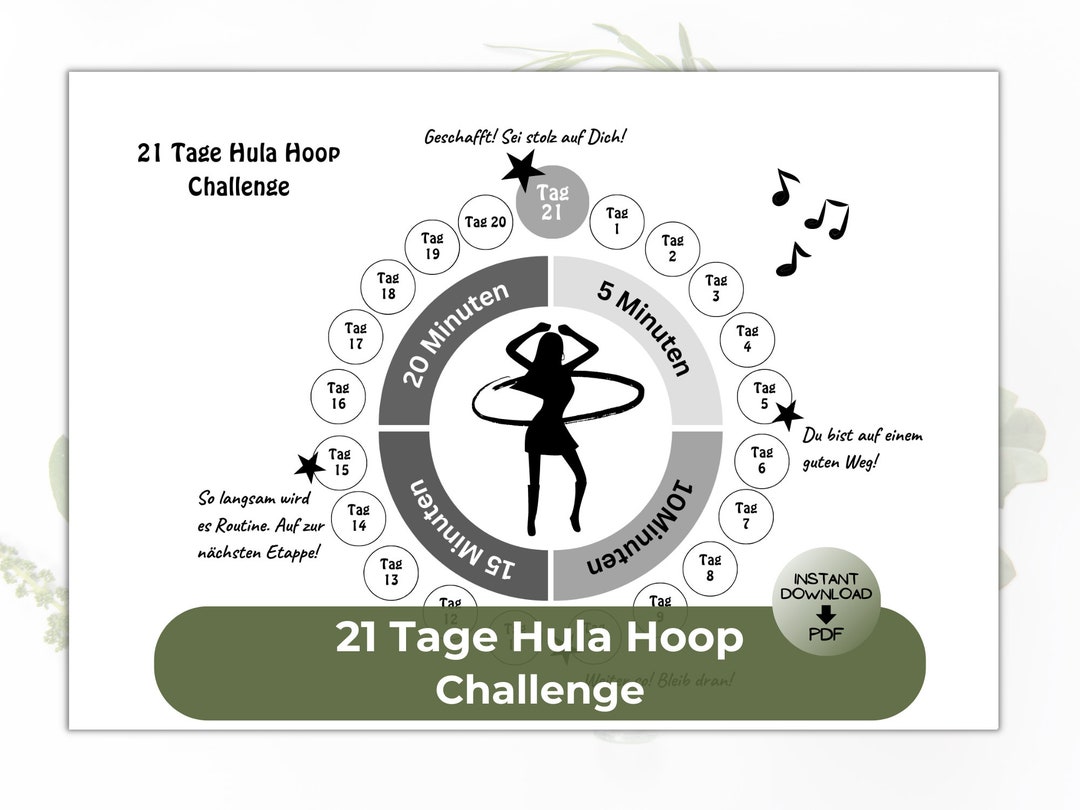 Hula Hoop Challenge 21 Days Download PDF File Motivation for Sports ...