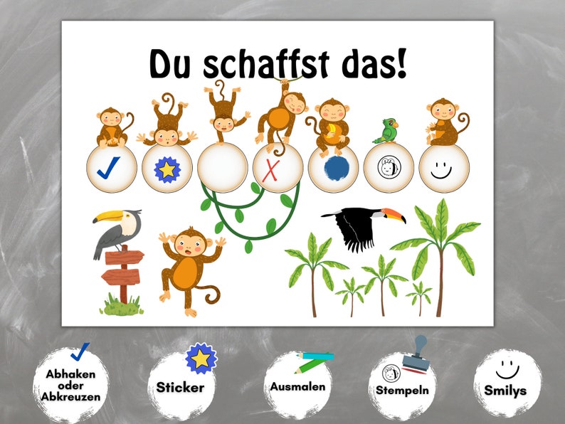Belohnungstafel Belohnungskarte Belohnungssystem - Etsy