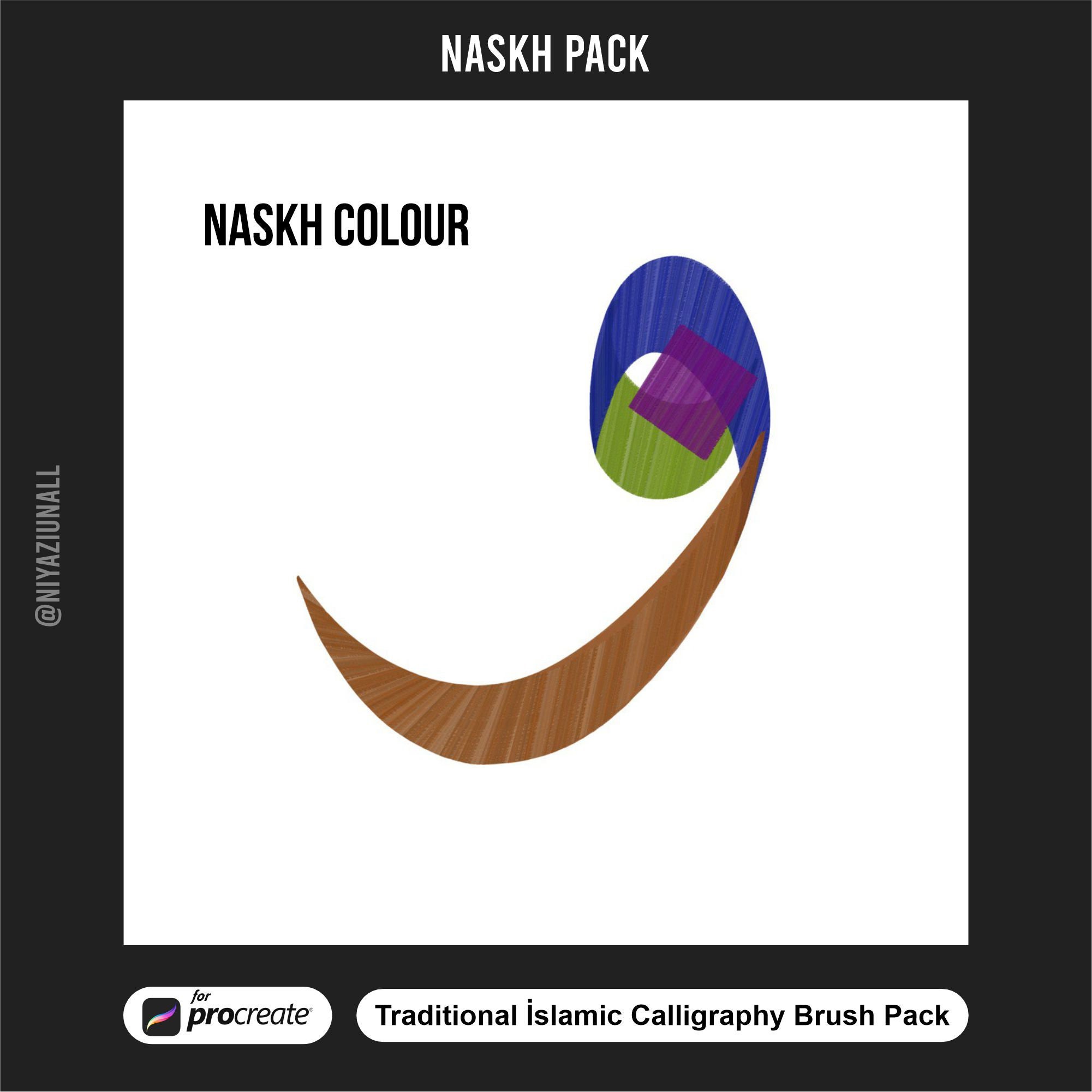 Traditionalhand Islamic Calligraphy Naskh Pack Brush for Procreate - Etsy