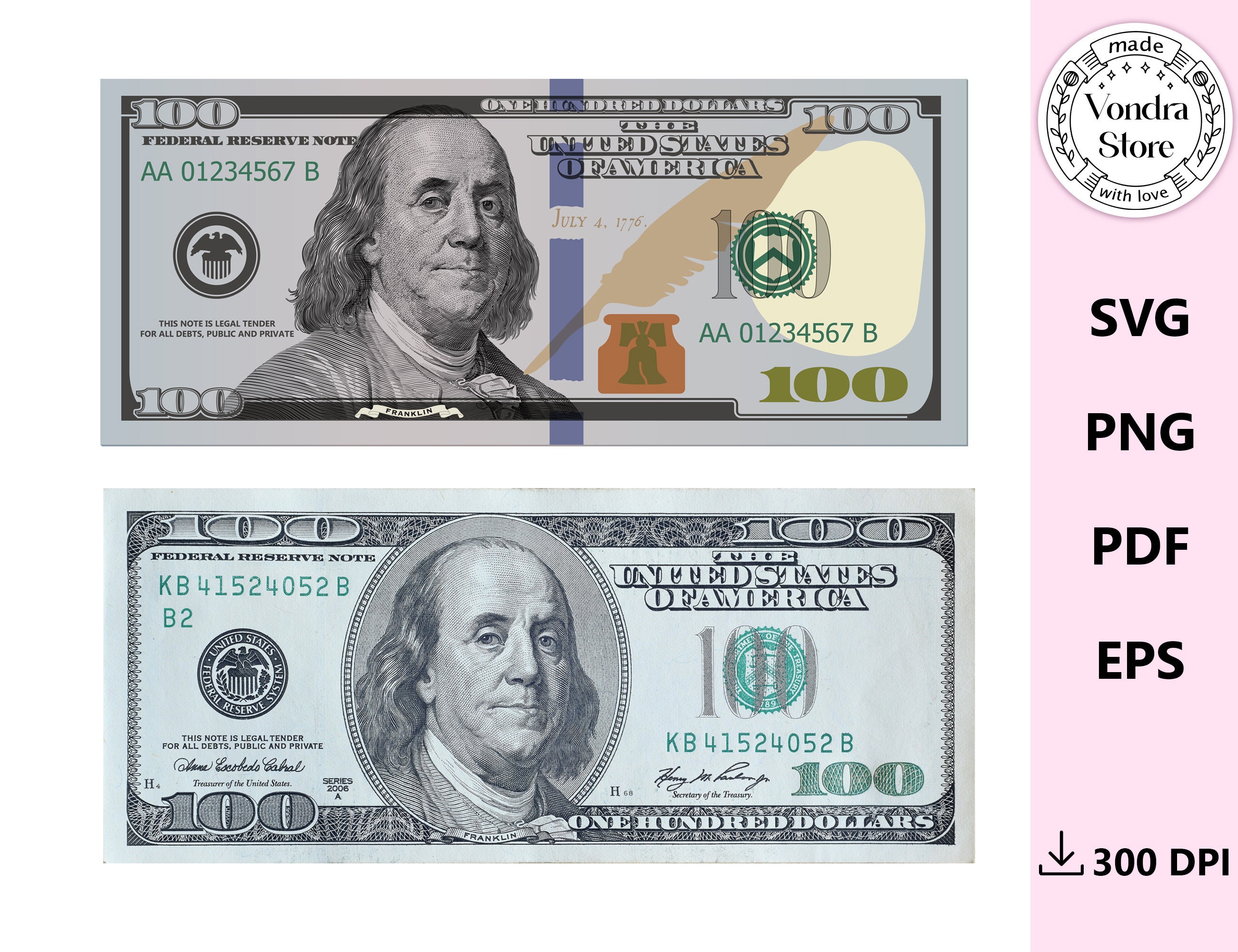 US Dollars 100 Banknote 100 Dollar Bill Paper Money Cash - Etsy UK