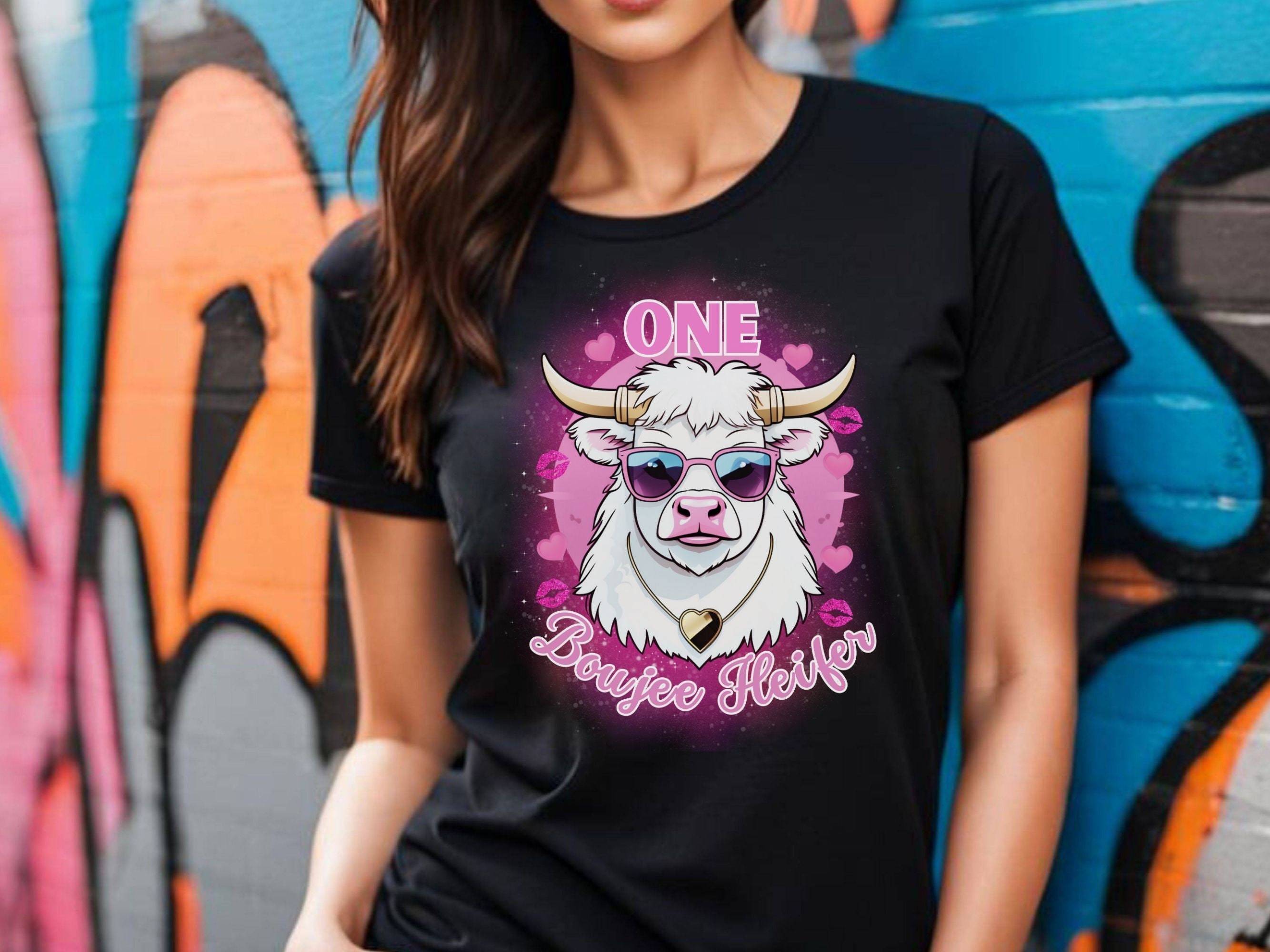 Boujee Heifer Png, Highland Cow, Valentine Sublimation, Valentines Day ...