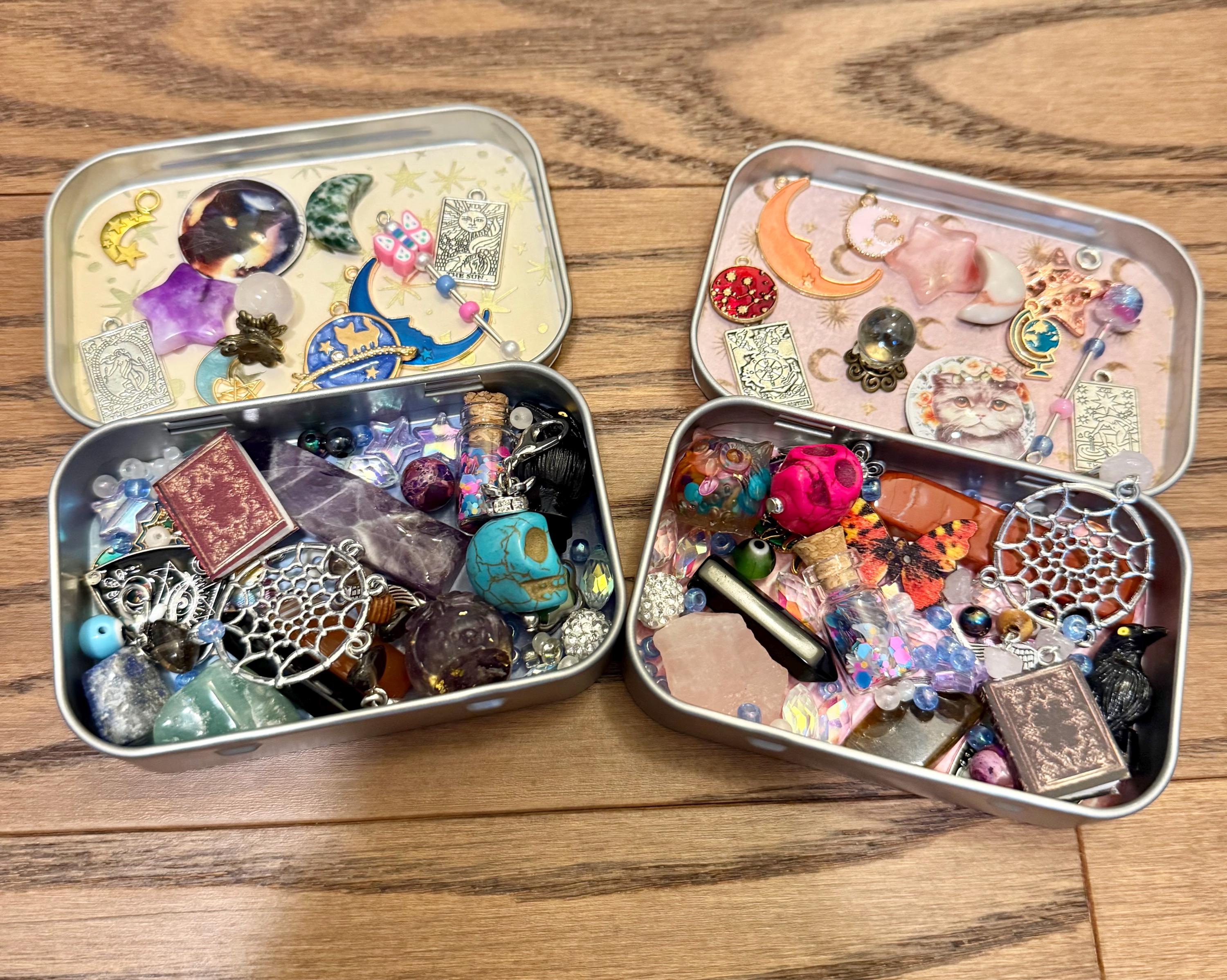 Handcrafted Mystery Tin | Blind Box Themes- Retro, Witchy, Beach ...