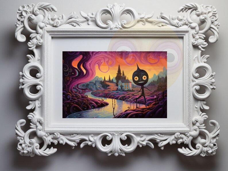 Surreal Gumbo Art Print of Surreal Stuff. Wall Art. Weird Home Decor ...
