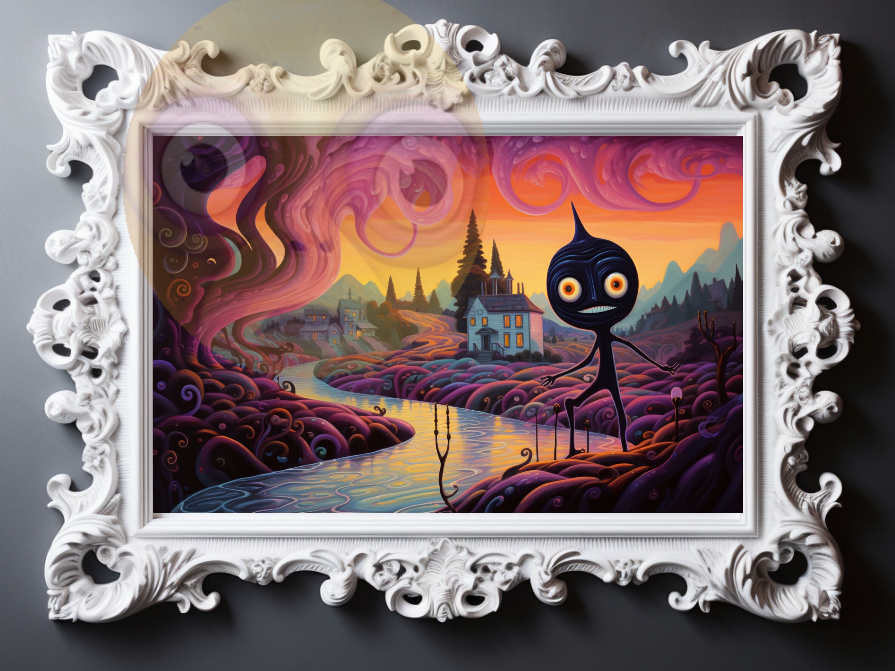 Surreal Gumbo Art Print of Surreal Stuff. Wall Art. Weird Home Decor ...