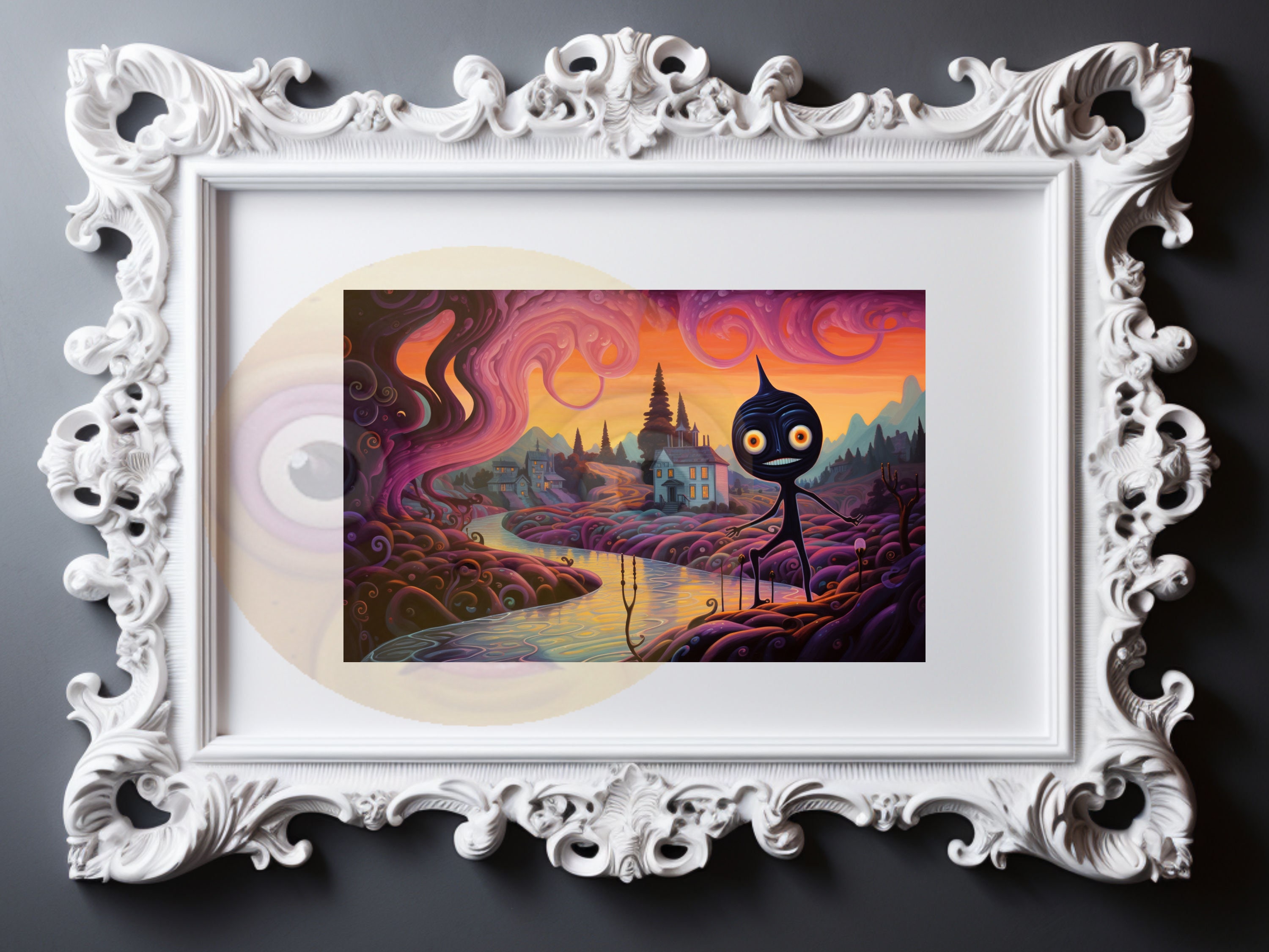 Surreal Gumbo Art Print of Surreal Stuff. Wall Art. Weird Home Decor ...