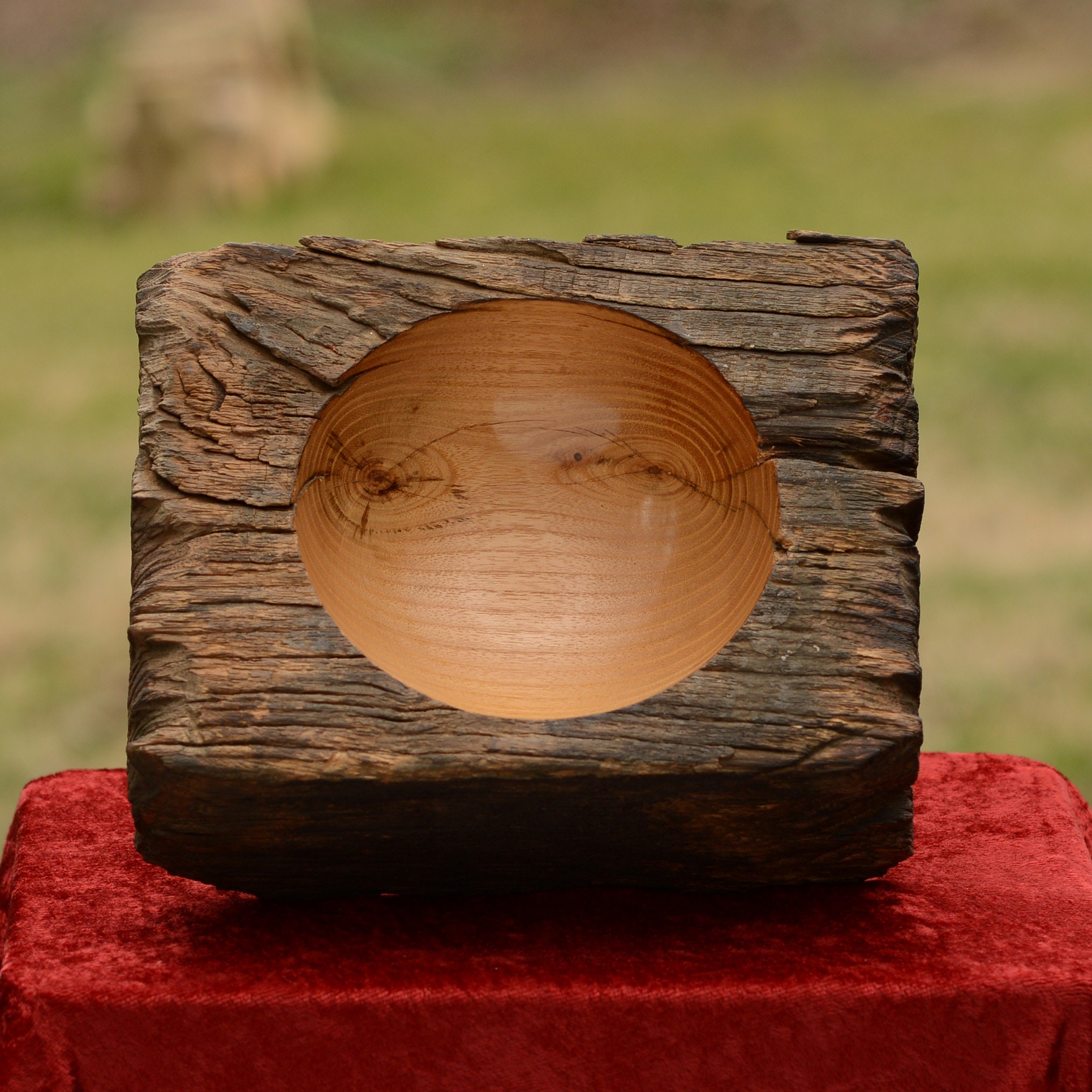 Rustic Honey Locust Bowl - Etsy