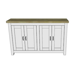 Shaker-style Sideboard Cabinet - Build Plans - Etsy