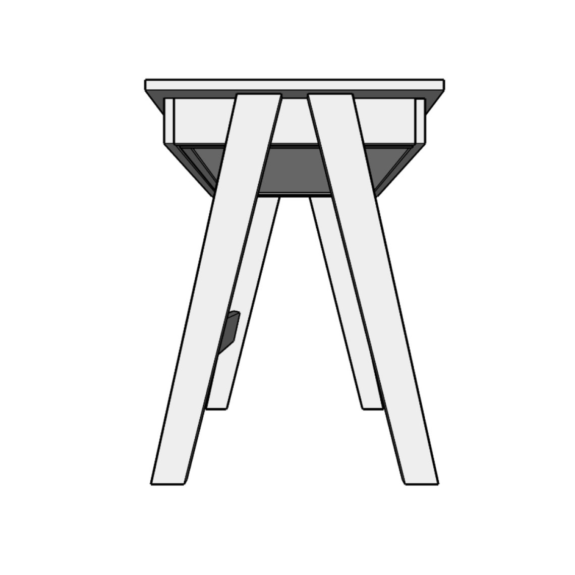 Writing Desk With Angled Legs - Build Plans - Etsy