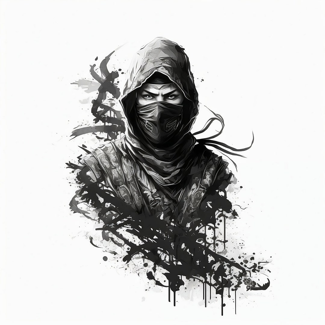 Assassin Tattoo Design White Background PNG File Download High ...