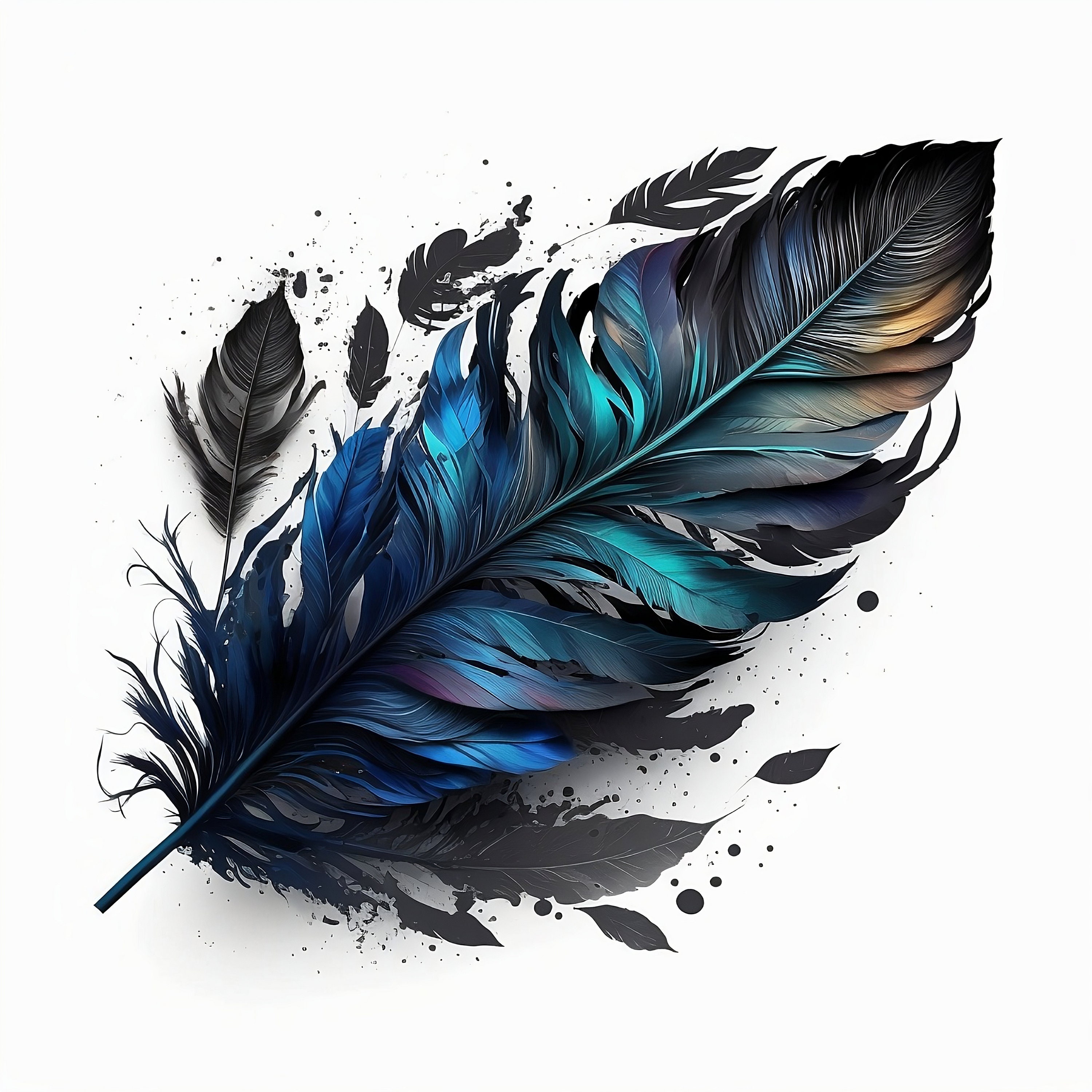 Feather Tattoo Designs Feather Art