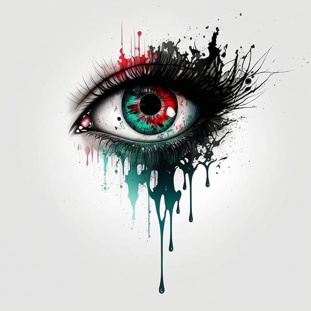 Eye Tattoo Design White Background PNG File Download High Resolution - Etsy