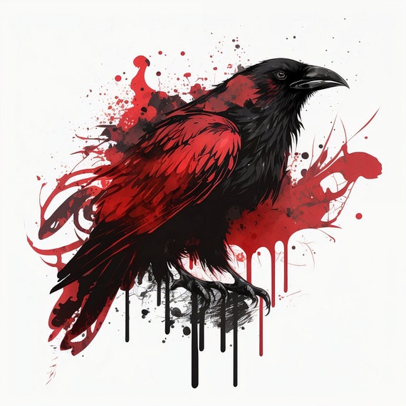 Raven Sketch Tattoo