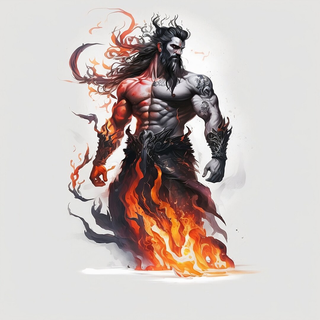 Hades Tattoo Design White Background PNG File Download High Resolution ...