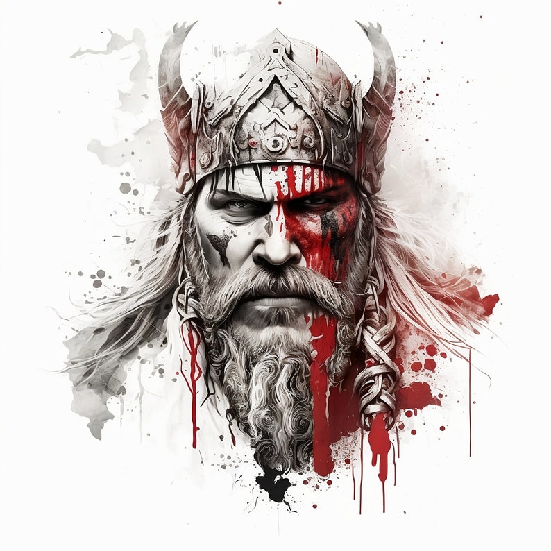 Viking Tattoo Design White Background PNG File Download High Resolution ...