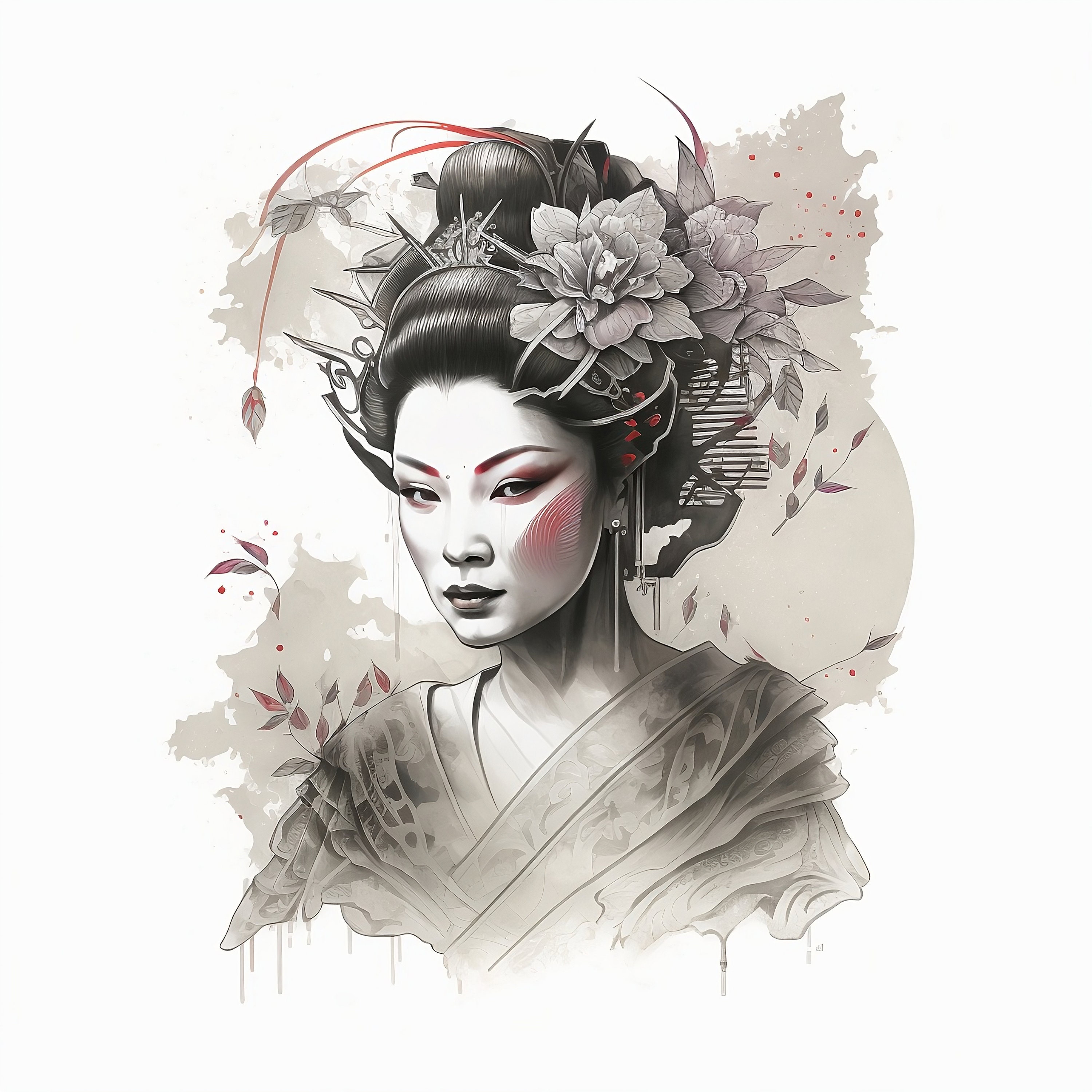 Beautiful Geisha Wallpaper