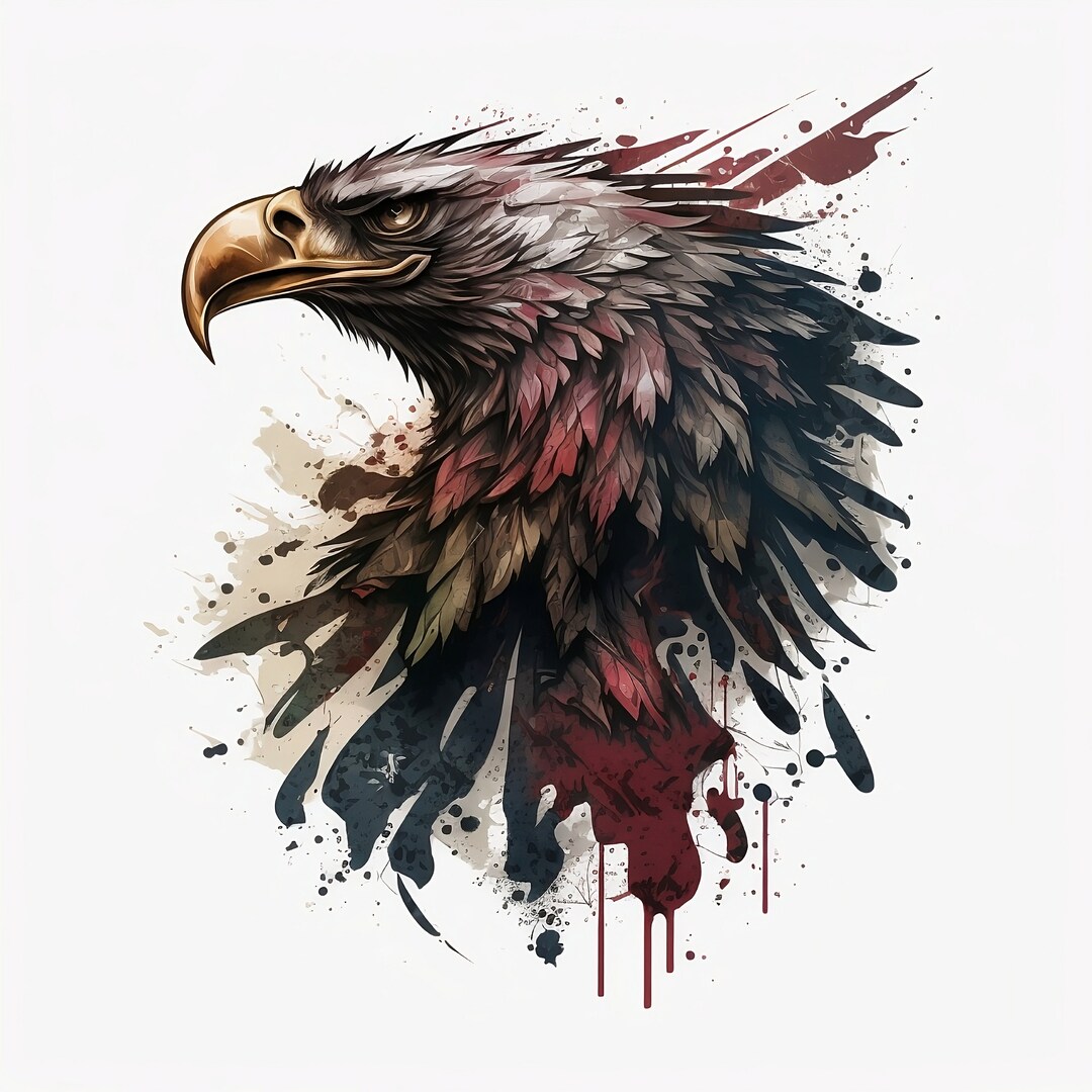 Eagle Tattoo Design White Background PNG File Download High Resolution ...